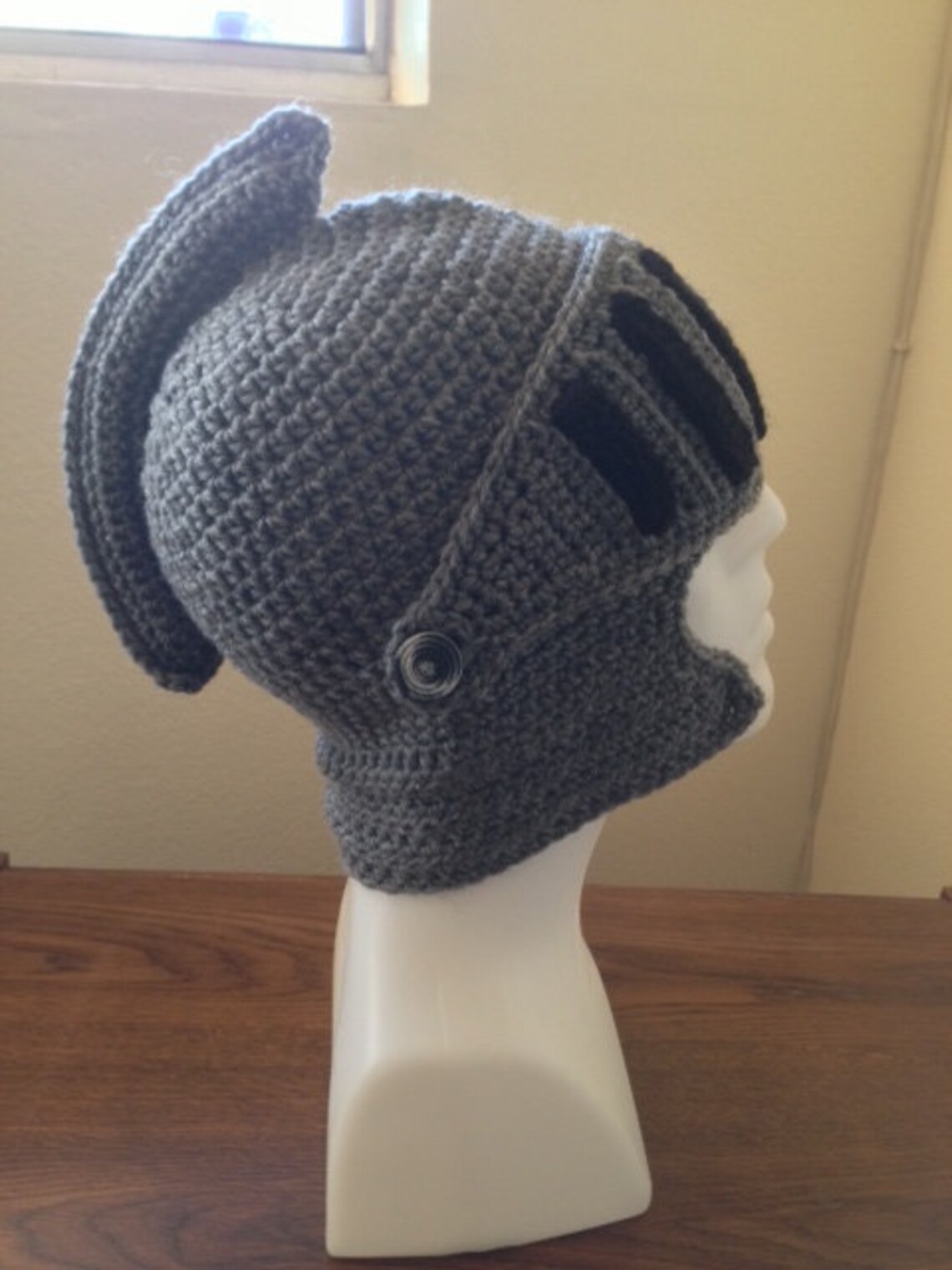 Crochet Handmade Knight Helmet Beanie Hat Made to Order - Etsy