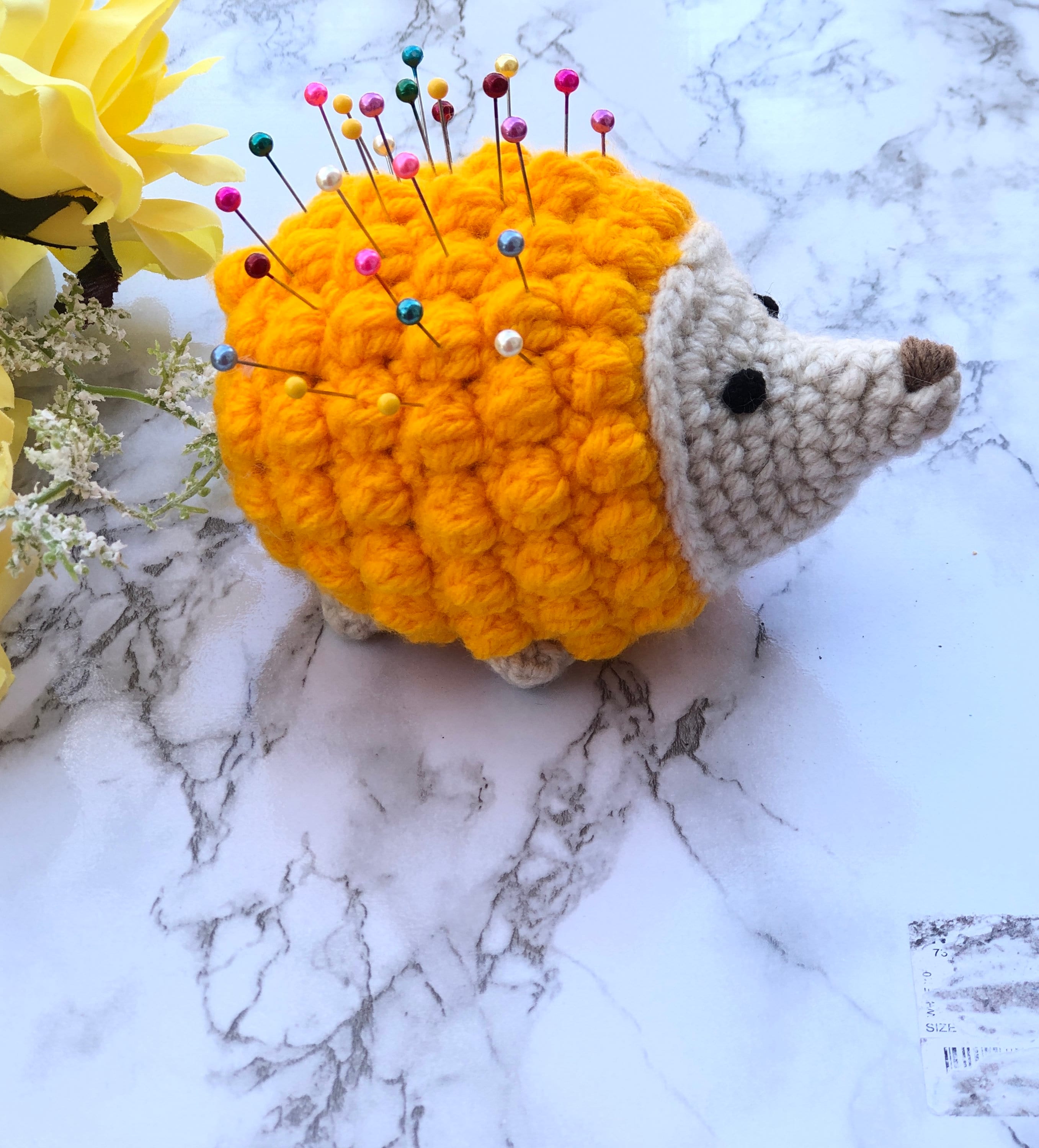 Hand Crochet Amigurumi Porcupine Hedgehog Pin Cushion - Etsy
