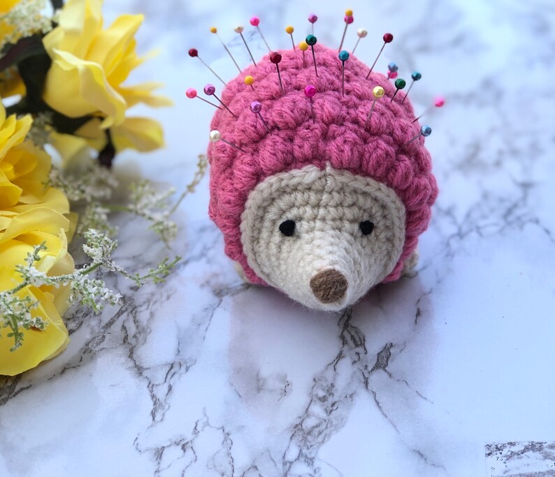 Hand Crochet Amigurumi Porcupine Hedgehog Pin Cushion - Etsy