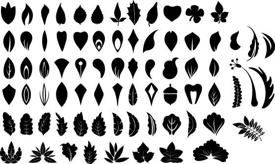 Leaves Set Svg Eps Dxf Cnc Plasmas Laser Cricut Silhouette | Etsy