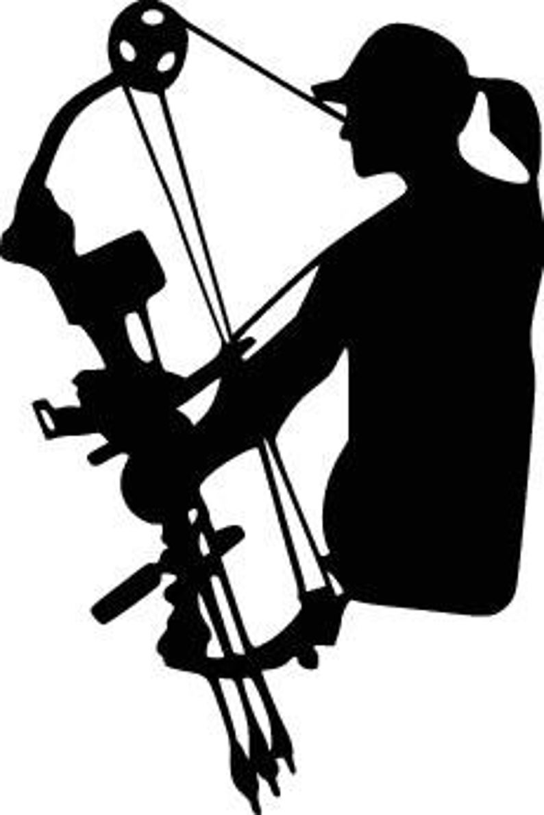 Lady Bowhunter Svg Eps Dxf Cnc Plasmas Laser Cricut Silhouette | Etsy