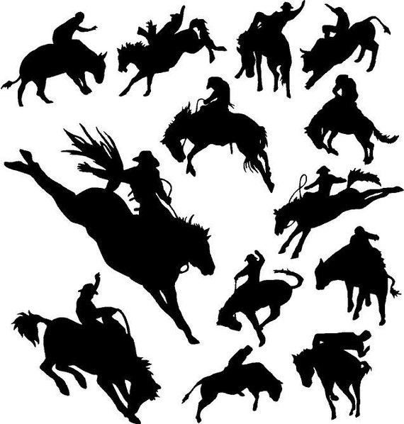 Rodeo Riding Series Svg Eps Dxf Cnc Plasmas Laser Cricut - Etsy