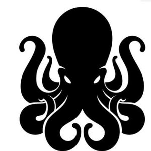 Octopus Svg Eps Dxf Cnc Plasmas Laser Cricut Silhouette Cuttable ...