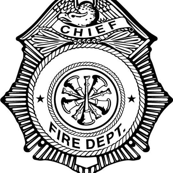Fire Chief Clip Art - Etsy