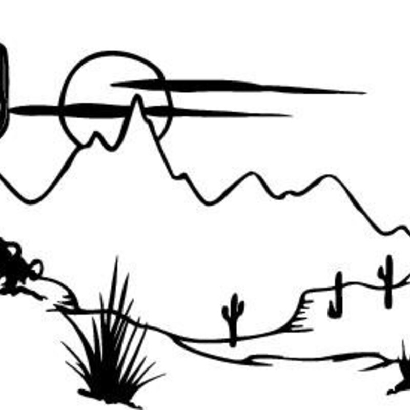 Desert Scene Laser Files - Etsy