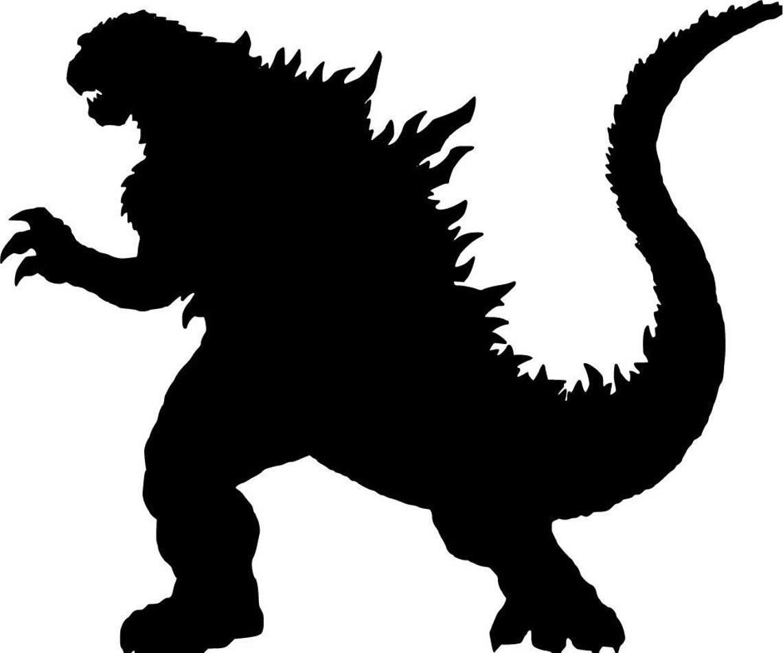 Godzilla Svg Eps Dxf Cnc Plasmas Laser Cricut Silhouette Cuttable ...