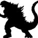 Godzilla Svg Eps Dxf Cnc Plasmas Laser Cricut Silhouette Cuttable ...