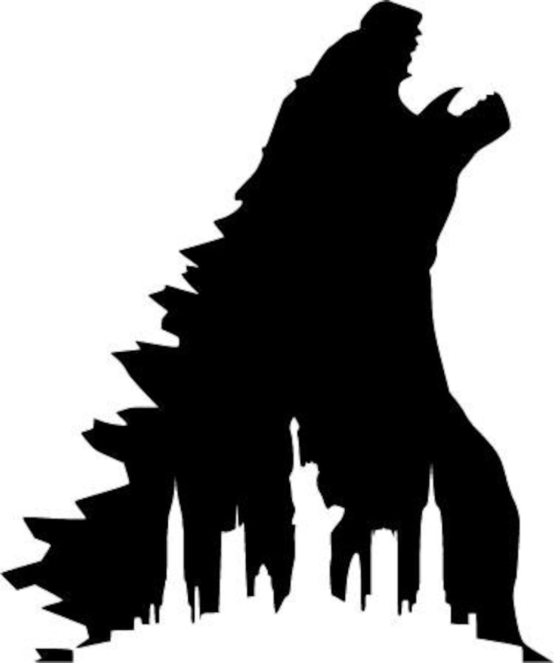 Godzilla Roar Svg Eps Dxf Cnc Plasmas Laser Cricut Silhouette Cuttable ...