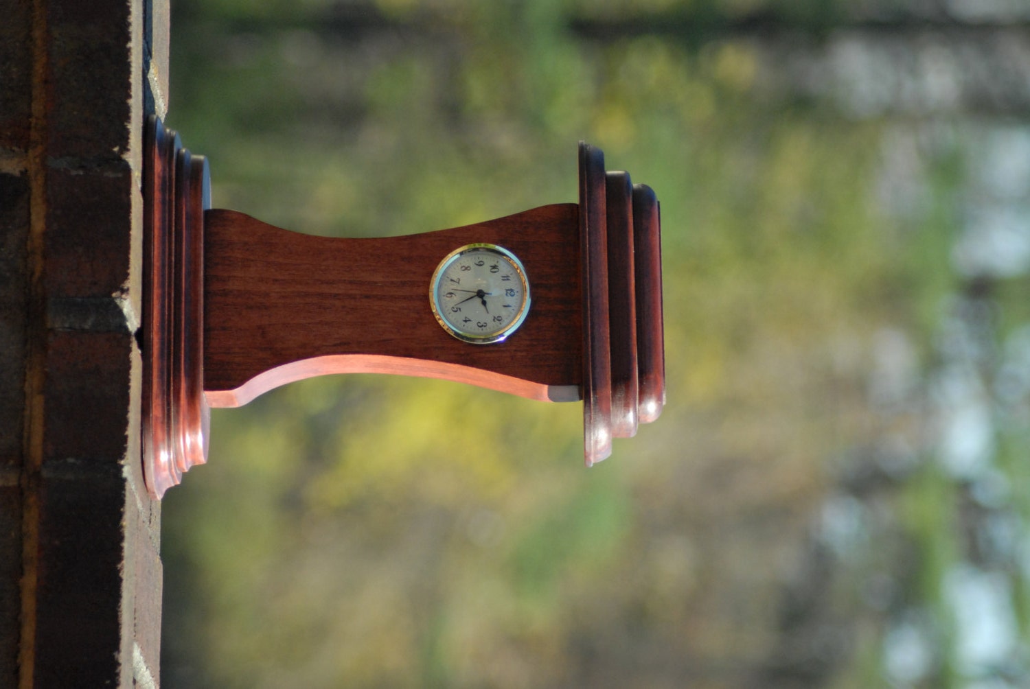 Time Goes By Elegantly. Hour Glass Shape Mantel Clock. | Etsy