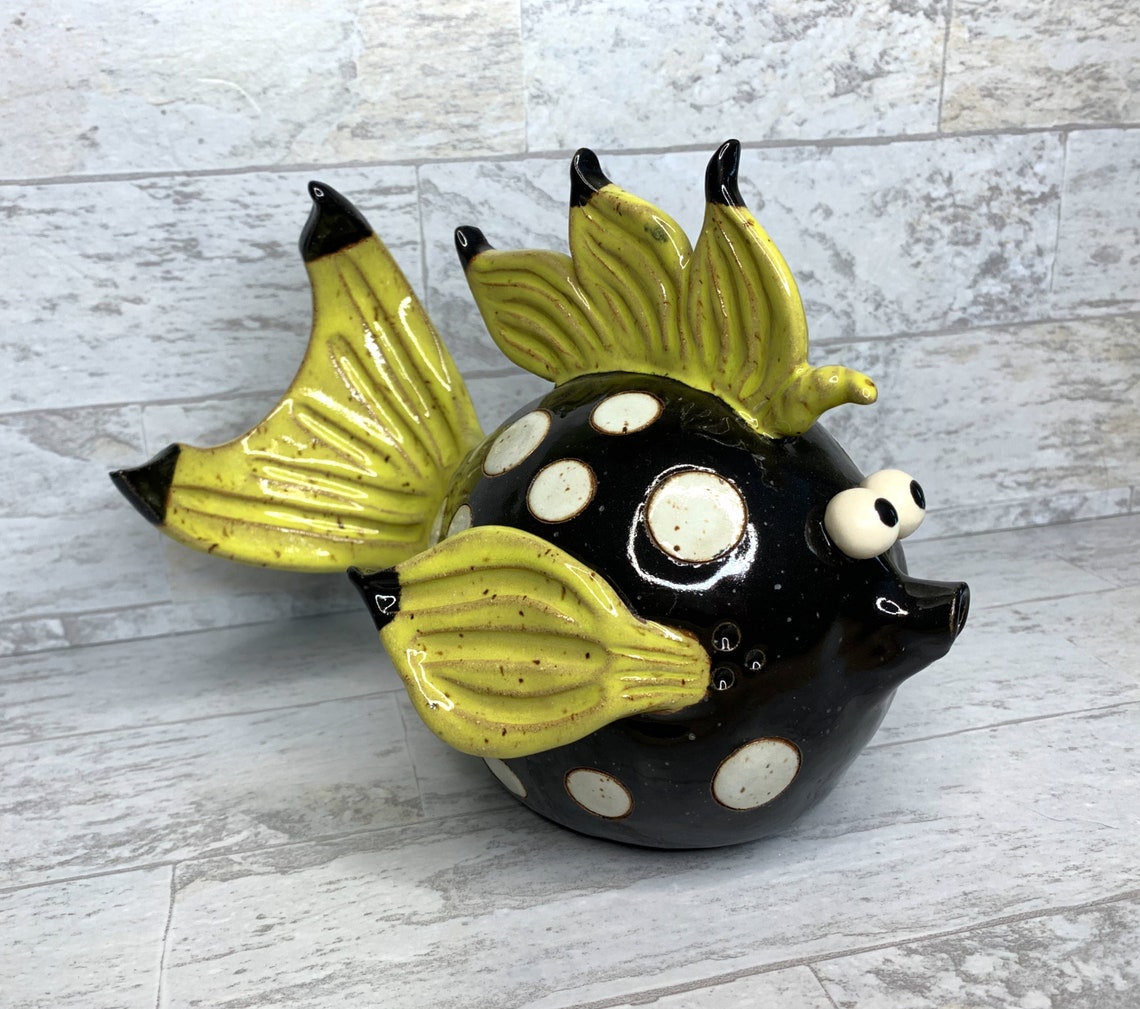 Ceramic Fish Original Sculpture Ready to Ship - Etsy
