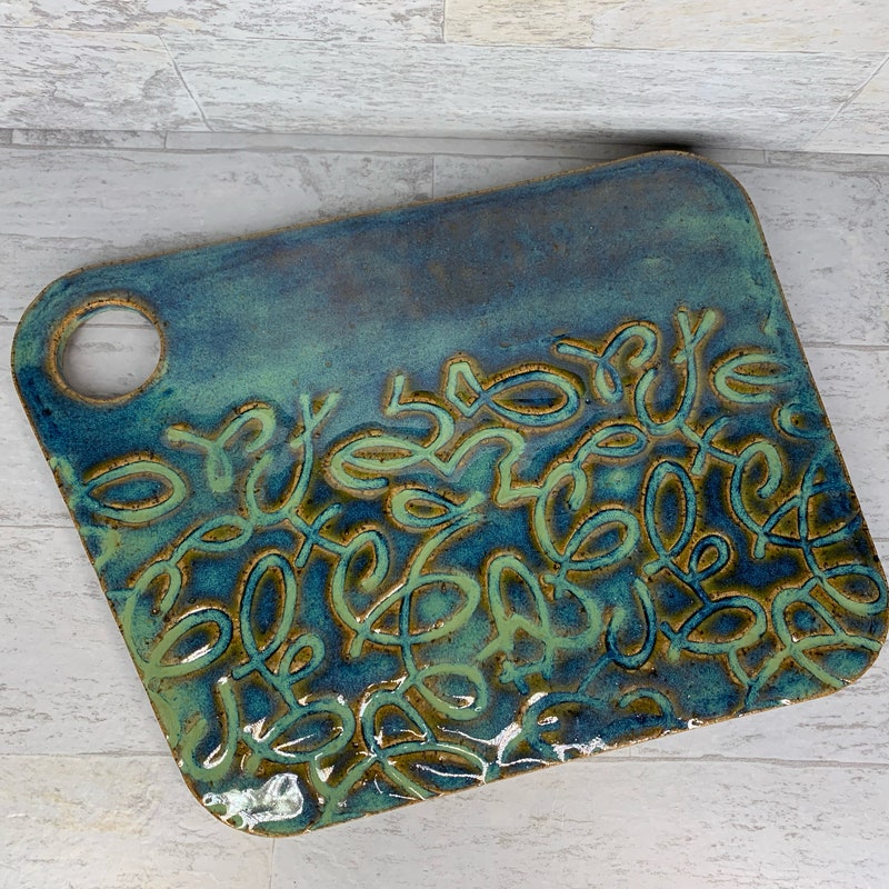 Ceramic Cheese Board - Etsy
