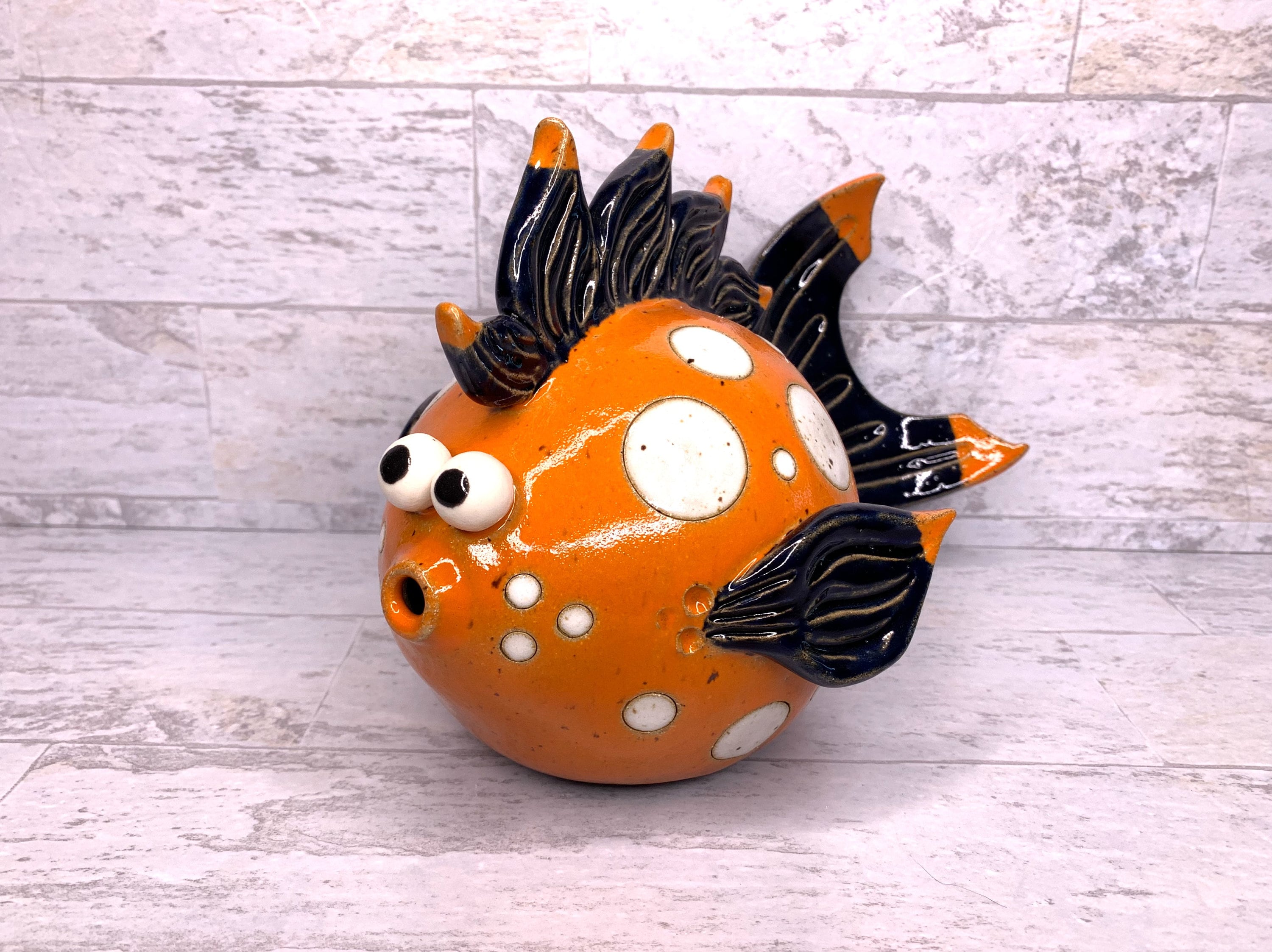 Keramik Fisch Original Skulptur versandfertig - Etsy.de