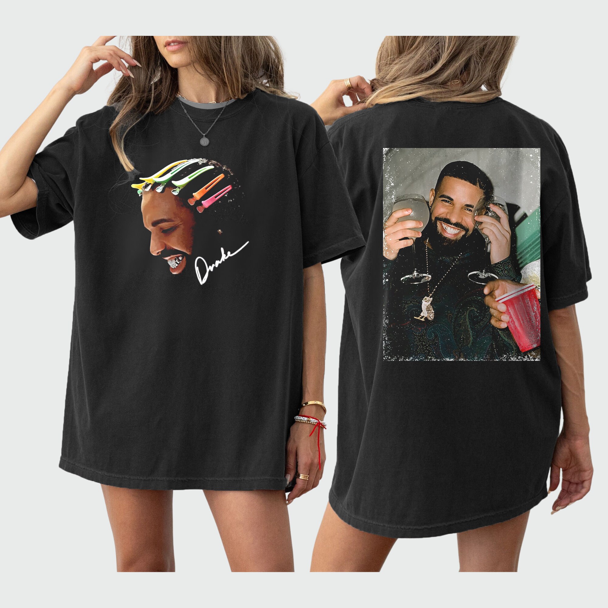 Vintage Drake for All the Dogs Signature 2 Side Shirt Unisex Gift for ...