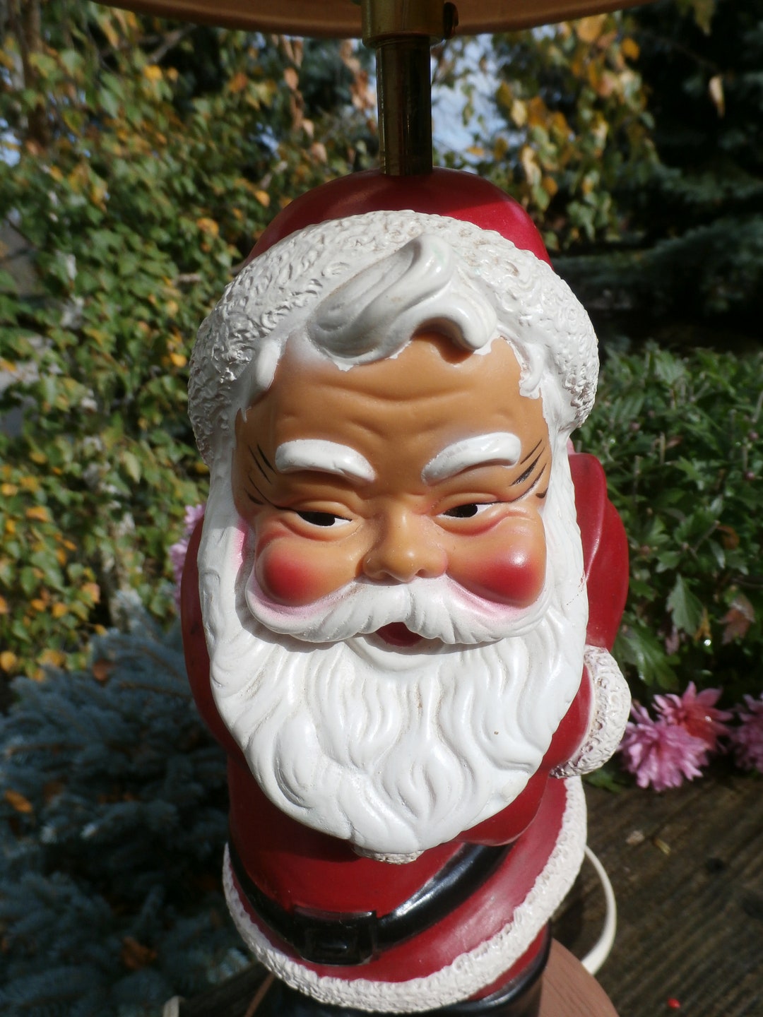 Vintage Rubber Santa Lamp Christmas Lamp Christmas Decoration 1930s - Etsy