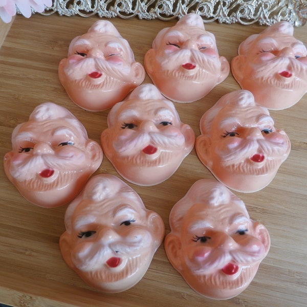 Plastic Santa Heads - Etsy