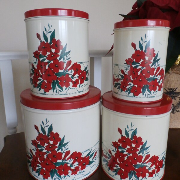 Tin Canisters - Etsy