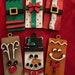 Christmas Ornament Set, Santa Belt, Elf, Gift, Reindeer, Snowman ...