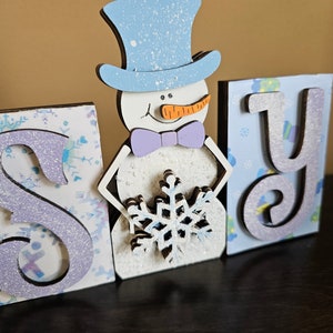 FROSTY Snowman Large Word Block Table or Shelf Decorations, 15" - Etsy