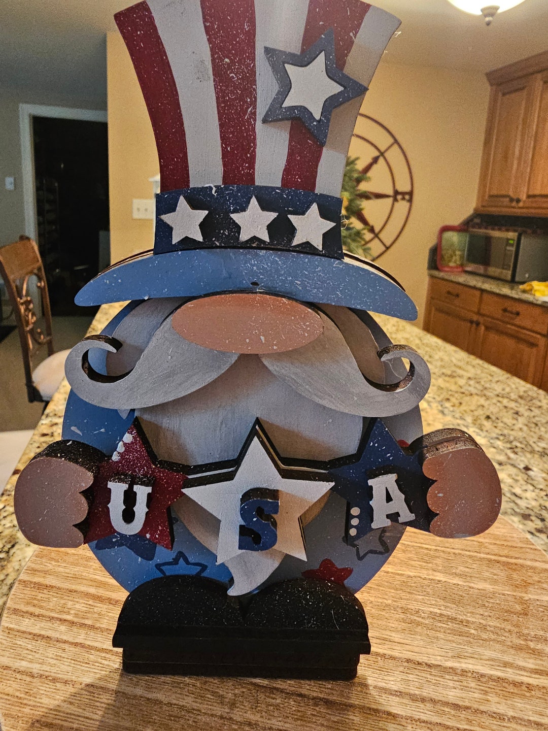 Uncle Sam Fourth of July Patriotic Standing Gnome Shelf Sitter - Etsy