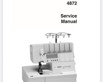 PFAFF Coverlock 4862 Serger Repair / Service Manual - Etsy