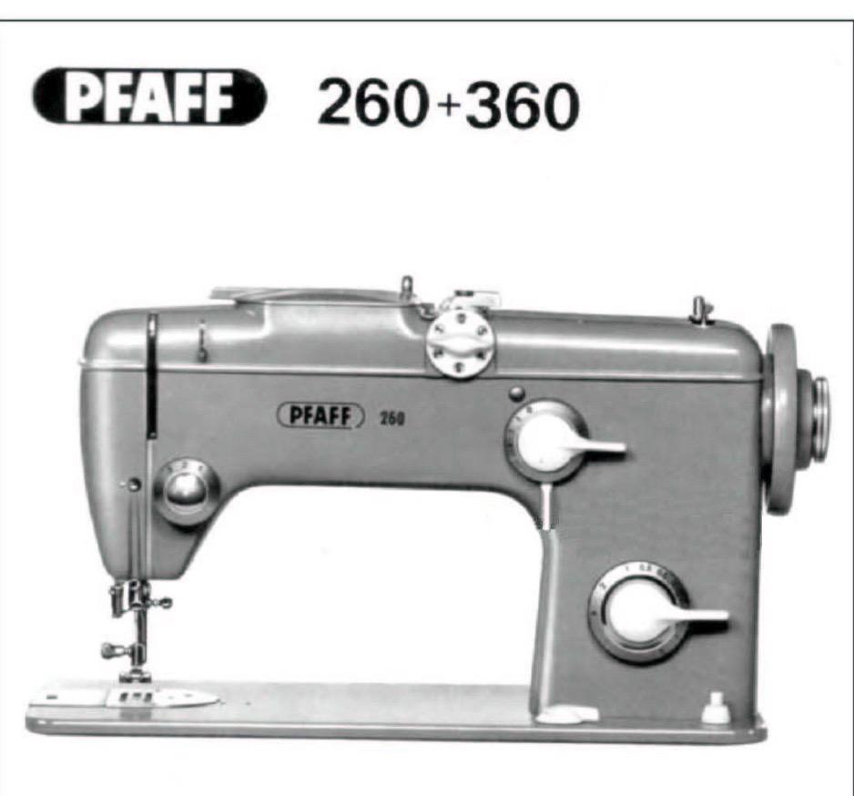 The Pfaff 260 & 360 Sewing Machine SERVICE MANUAL Manual Digital PDF - Etsy