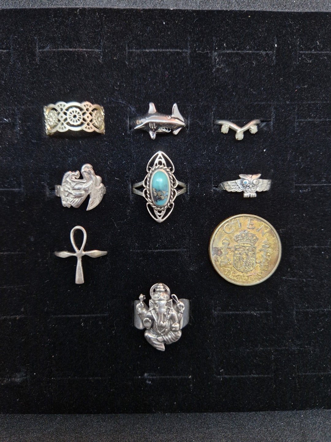 Vintage and Found Sterling Rings - Etsy