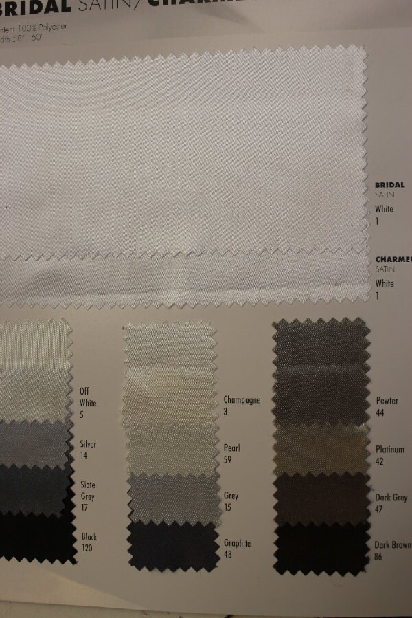 Thick Bridal Satin by Roll, 50 Yard, Satin Fabric Wholesale, Charmeuse ...