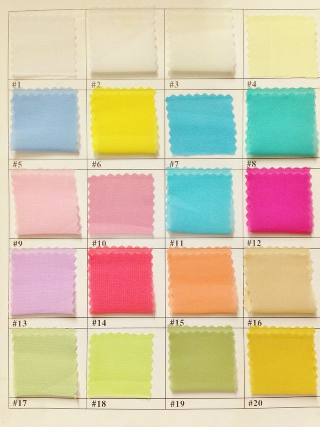 High Multi Chiffon - 60 Inches Width - THREE (3) YARDS - Etsy