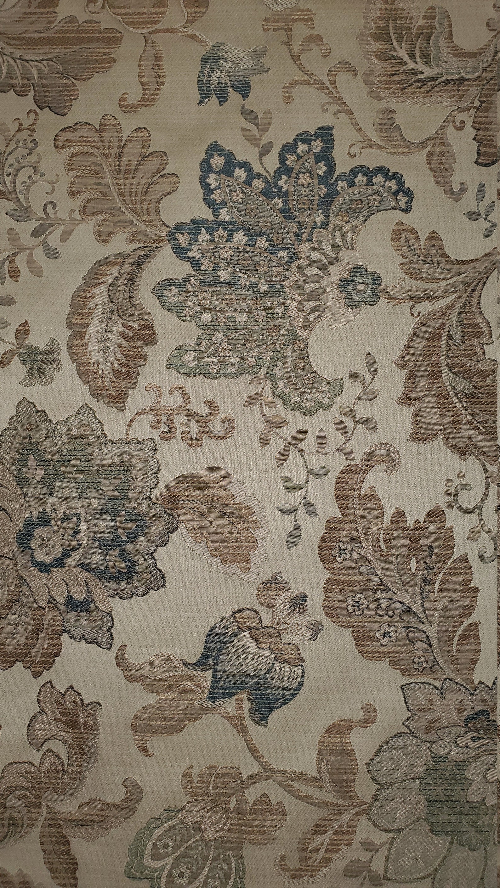 Brocade Jacquard Print With Flower - Etsy