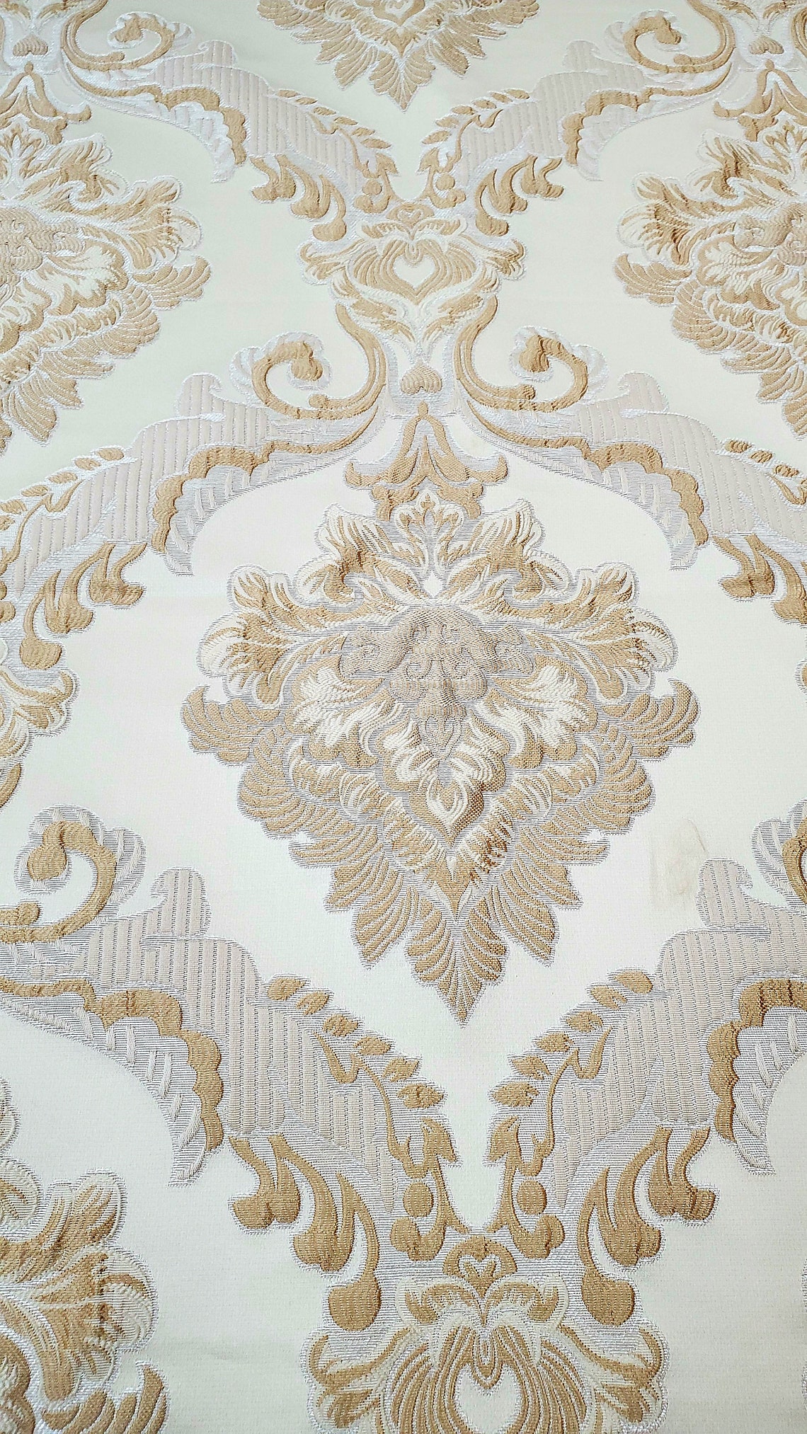 Damask Jacquard brocade in 3 colors | Etsy