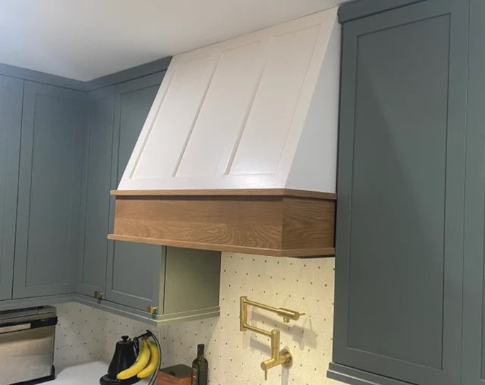 Wood Range Hood Painted & Stained - Etsy