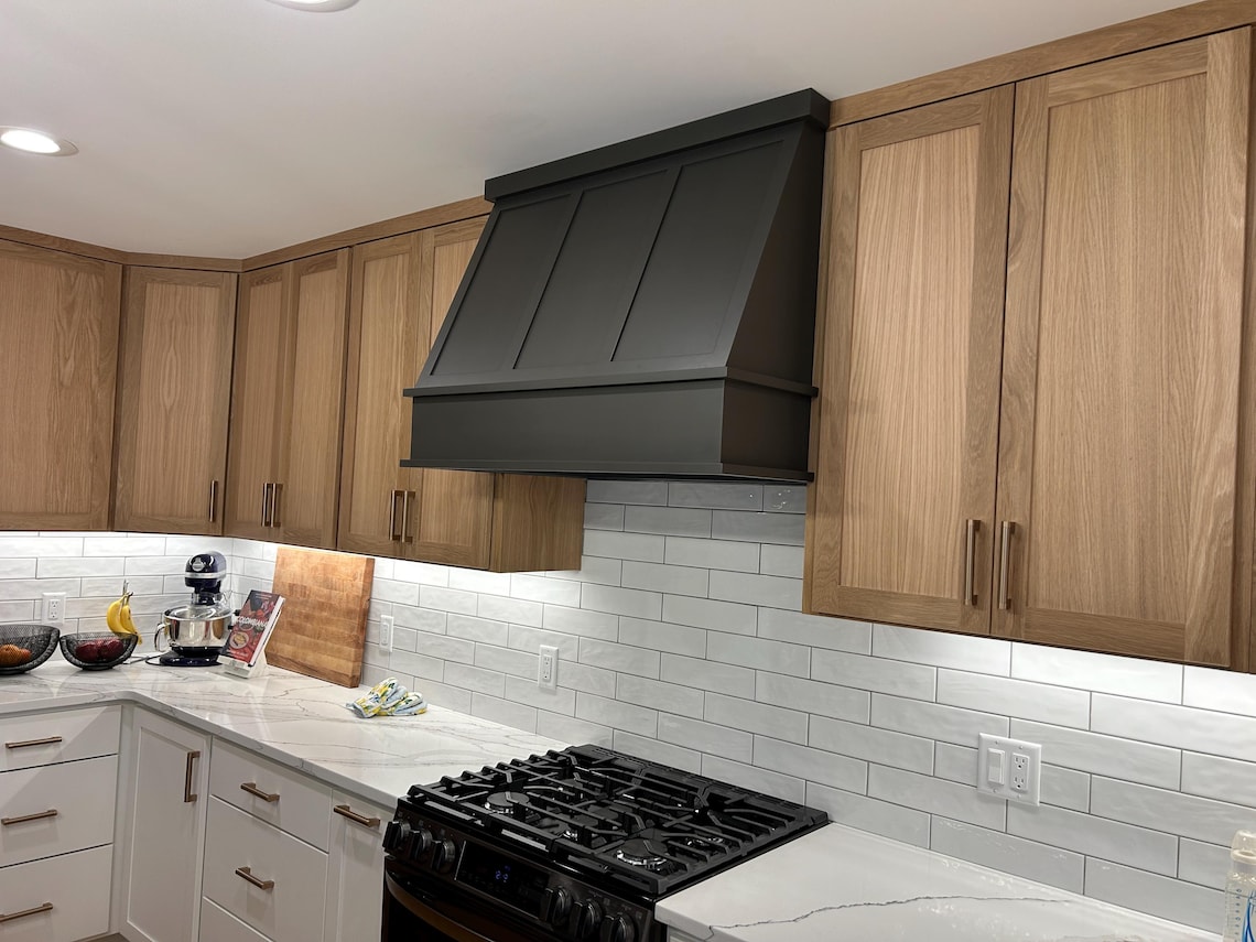 Wood Range Hood - Painted & Stained - Etsy
