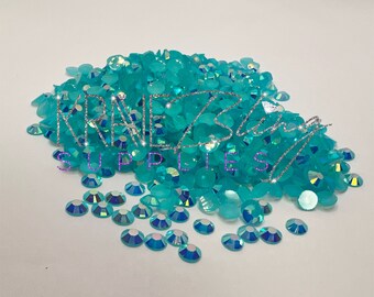 Turquoise Rhinestones - Etsy