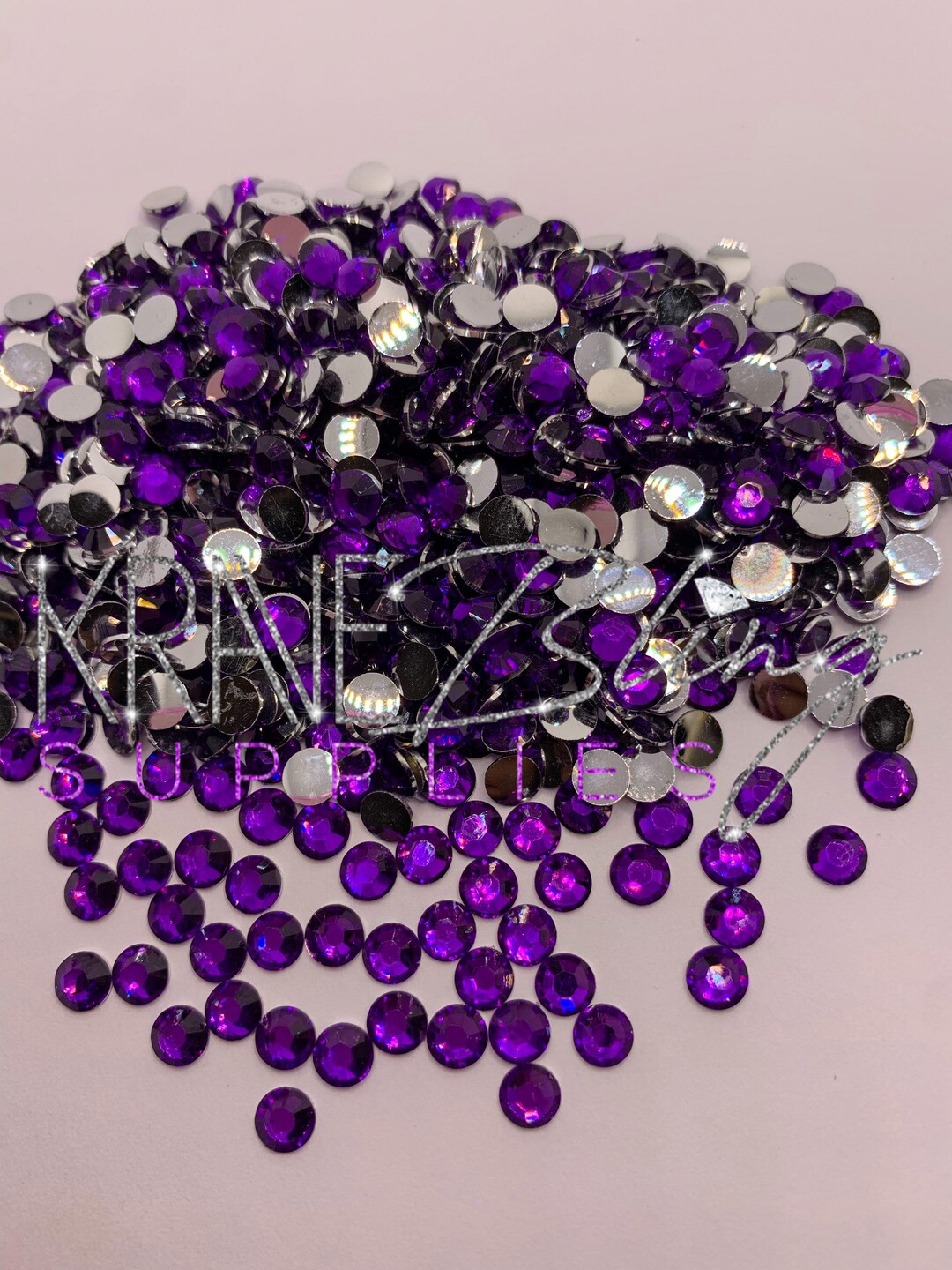 Dark Purple Resin Rhinestones, 5MM, 4MM, 3MM, 2MM - Etsy