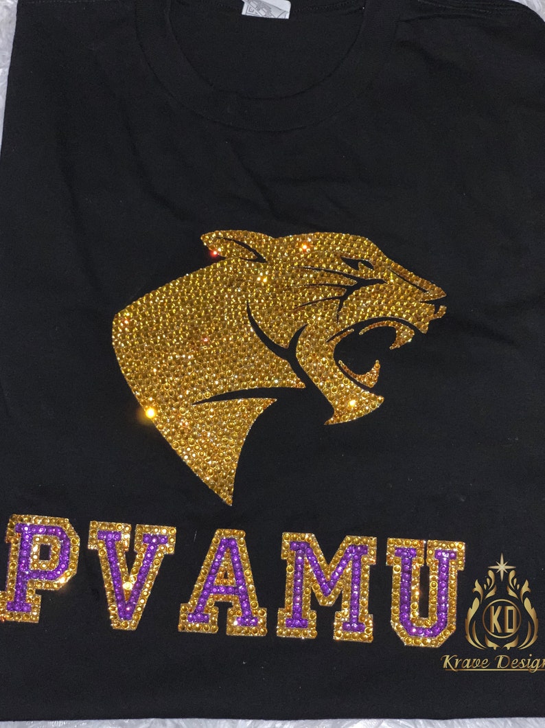 PVAMU Bling Shirt College Bling Shirt Mascot Shirt Team - Etsy