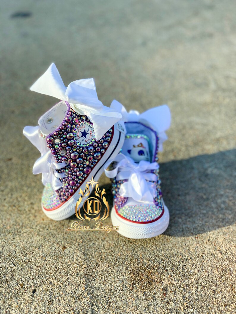 Youth/toddler Bling Chuck Taylor Shoes Bling Shoes Newborn - Etsy