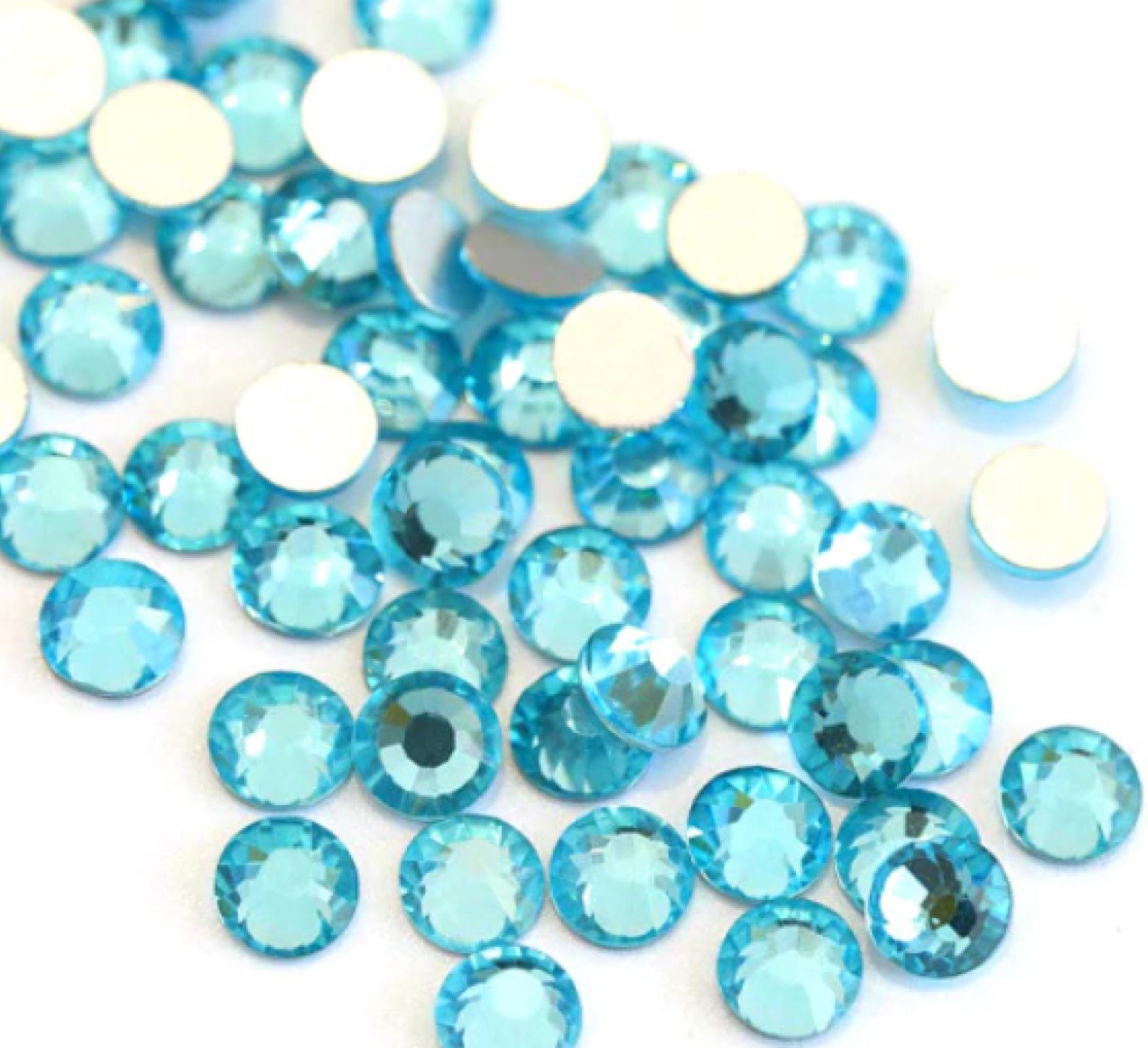 Glass Aquamarine Blue Rhinestones SS12 SS16 SS20 | Etsy