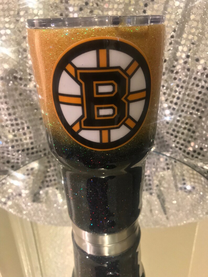 Glitter Boston Bruins Tumbler Glitter Yeti Boston Bruins - Etsy