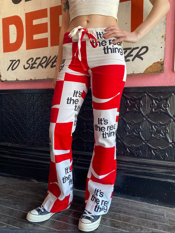 1970s Rare Collectable Flared Coca-Cola Pants | Size … - Gem