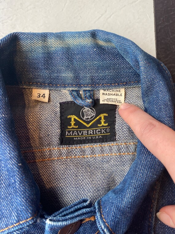 1970s Maverick by Blue Bell Denim Jacket | Size 34" - Gem
