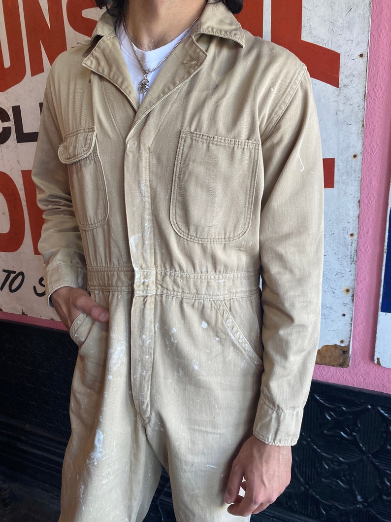 1950s/1960s Blue Bell Paint Splattered Coveralls 38 Chest - Etsy