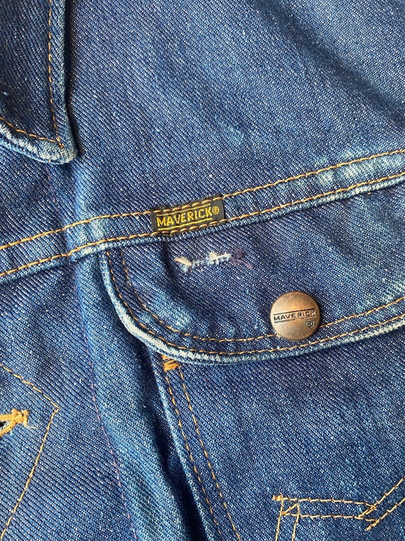 1970s Maverick by Blue Bell Denim Jacket | Size 34" - Gem