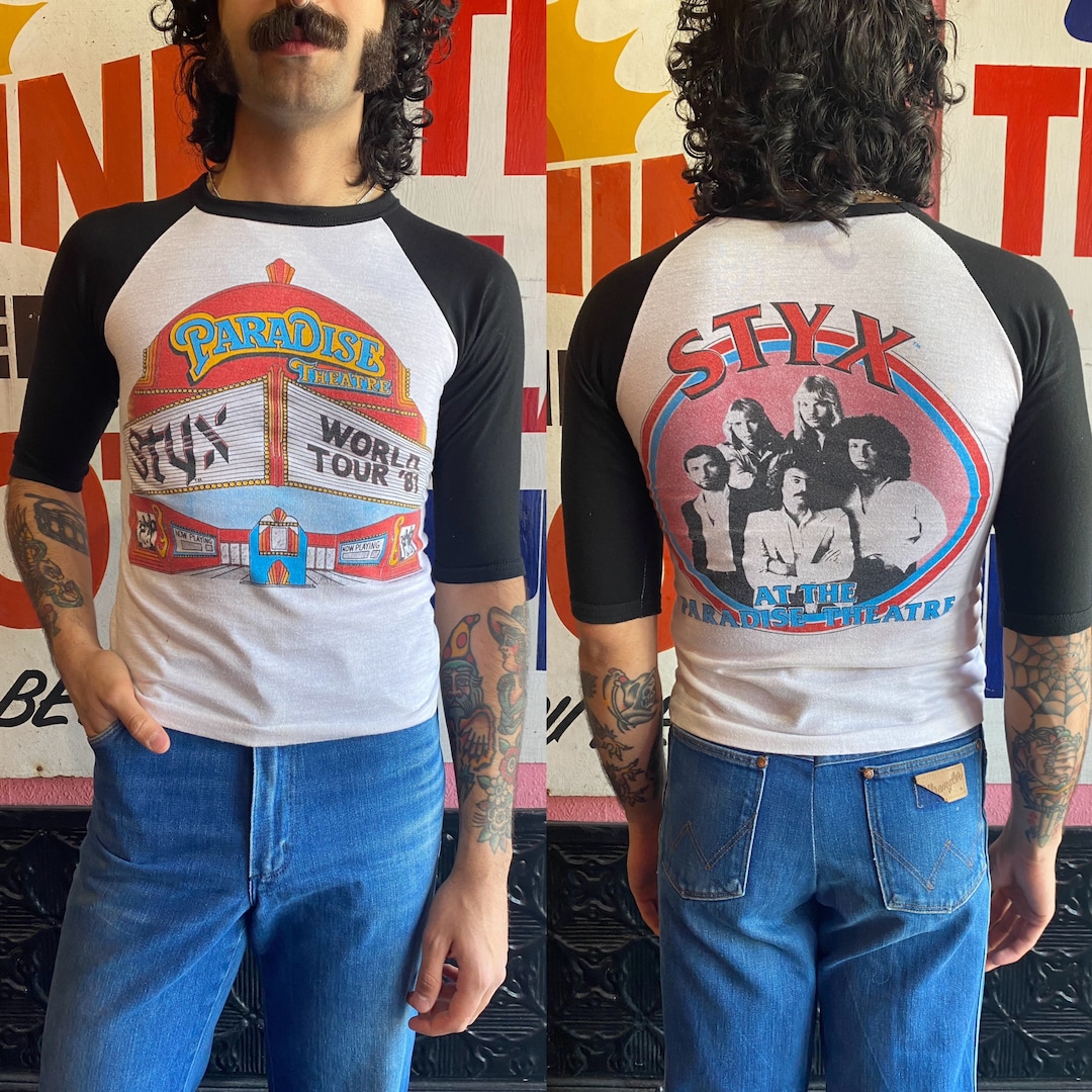 1981 Styx World Tour Raglan Shirt | Mens Size Small - Etsy