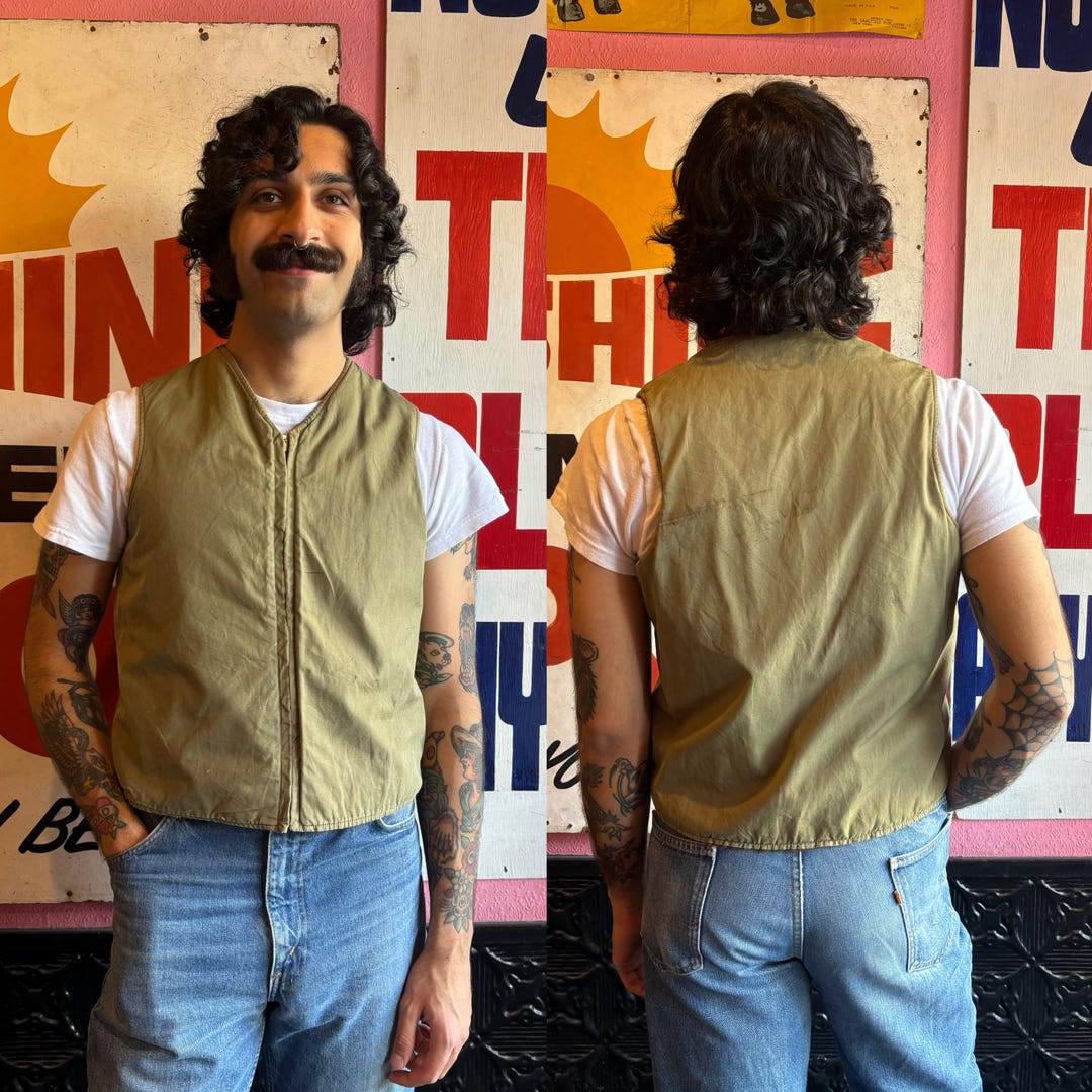 1940s/1950s WWII USMC Alpaca Lined Tanker Vest Size Small - Etsy
