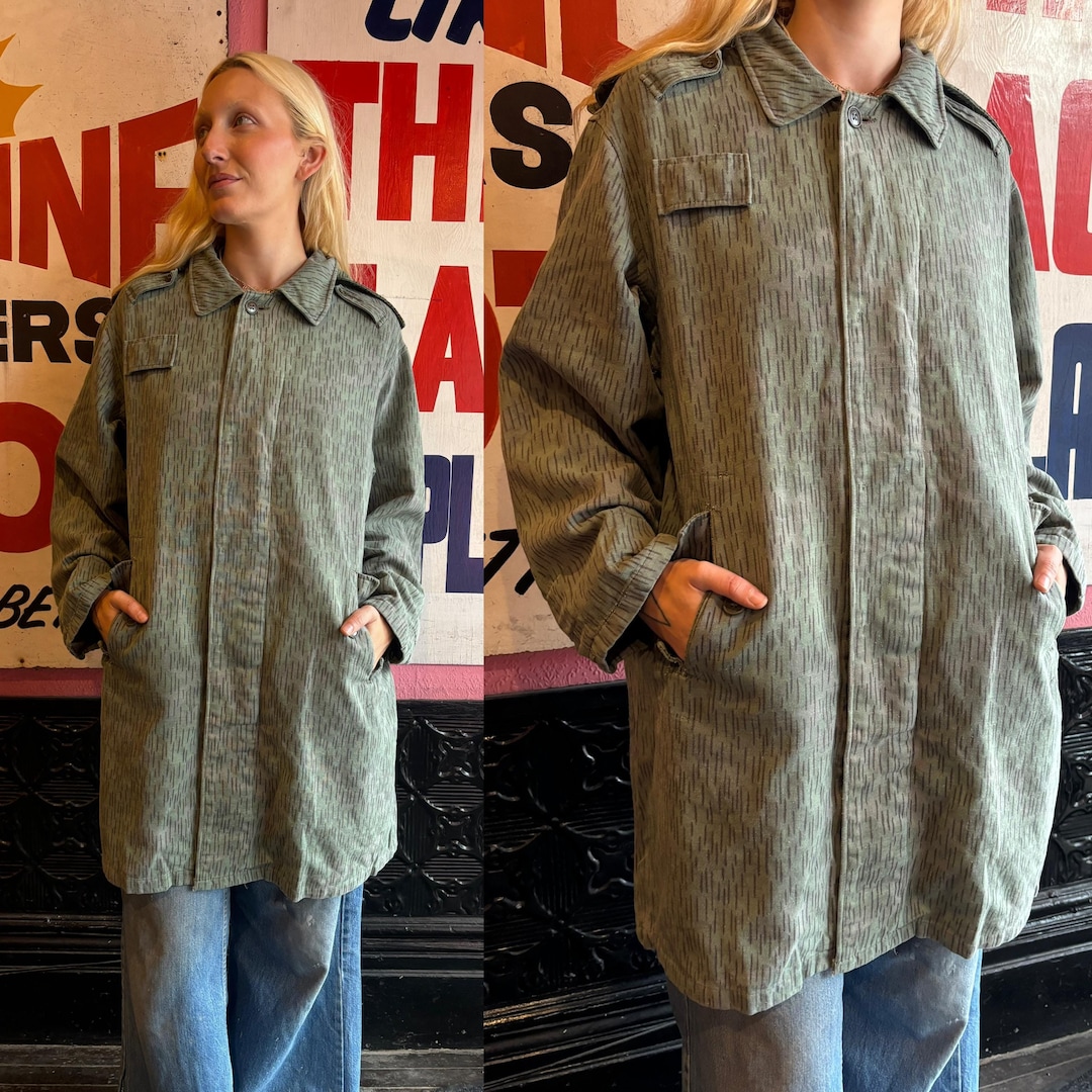1980s Czech Army M60 Raindrop Camo Parka Coat | Size X-large - Etsy
