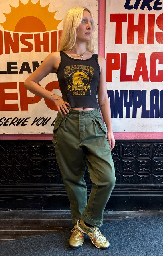 1960s Swedish Military C50 Utility Cargo Pants | 34" … - Gem