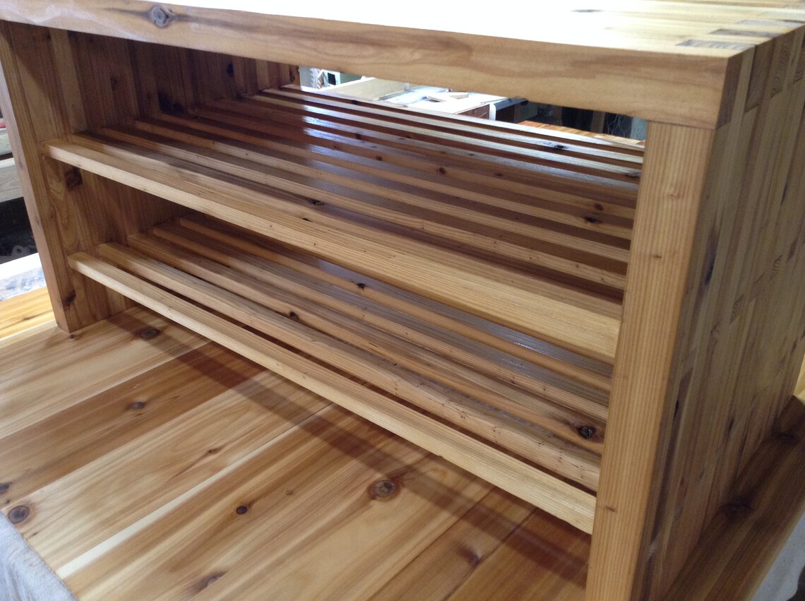 Sitting Bench and Shoe Rack DIY Digital Plans - Etsy