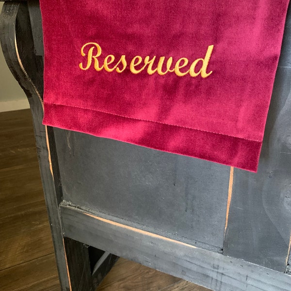 Reserved Church Pew Signs - Etsy