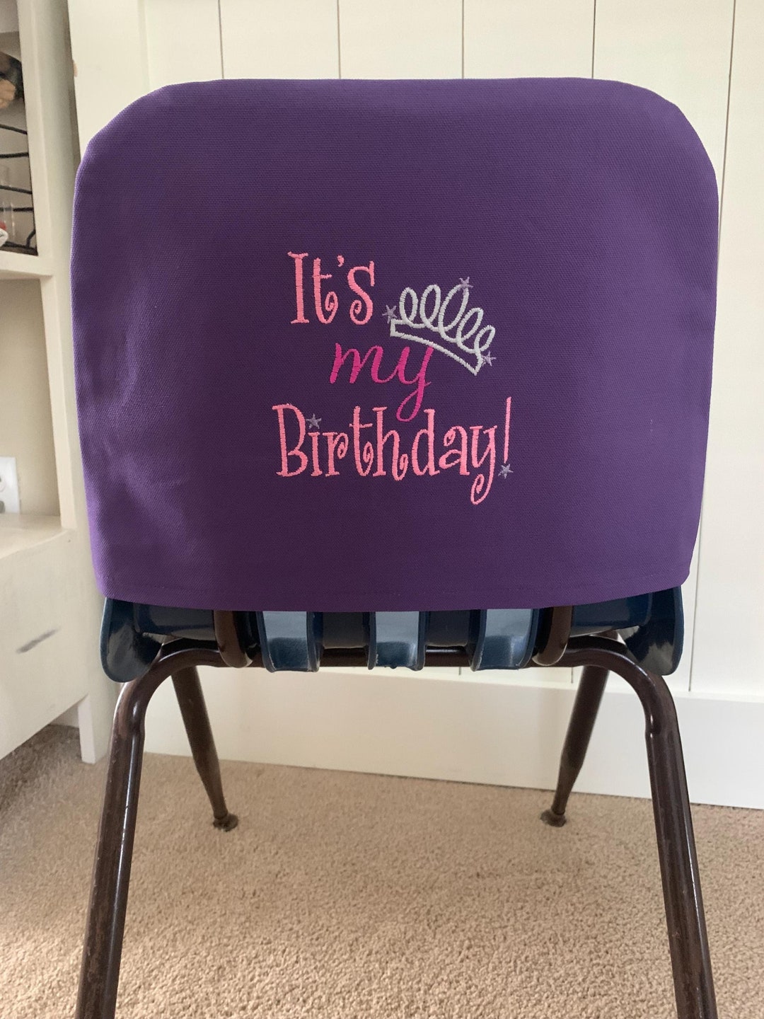 Birthday Chair Cover, Classroom Celebration, Happy Birthday for 12 or ...