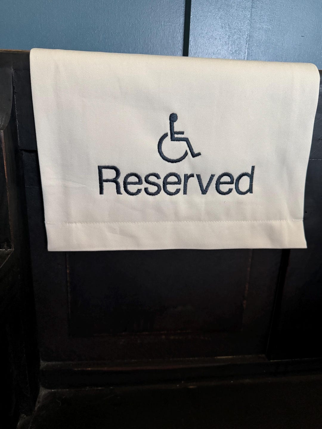 Reserved Sign, Handicap Logo, ADA, Traditional Logo, Fabric Handicap ...